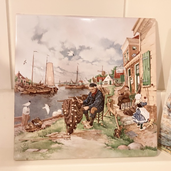 Royal Mosa Holland | Art | Royal Mosa Holland Hand Painted Scenic Art ...